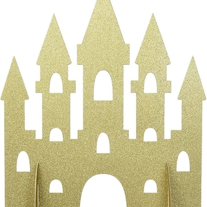 Princess Castle Glitter Centerpiece, Princess Birthday Party, Little ...