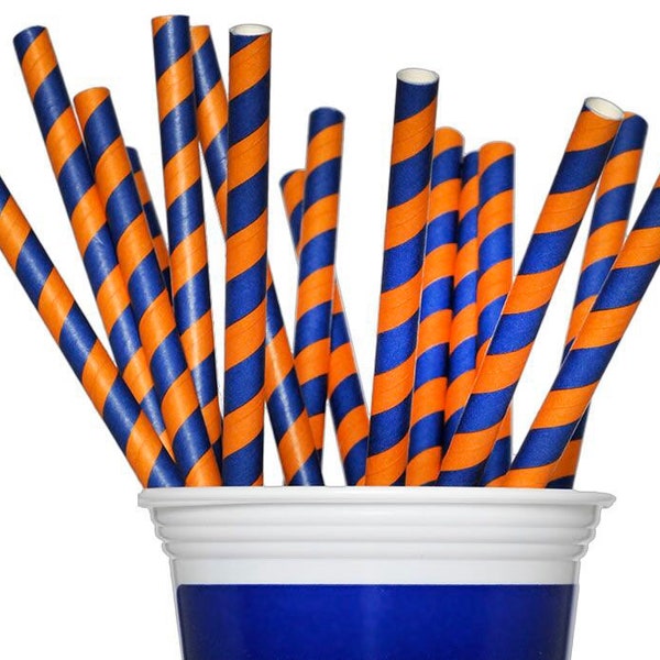 Orange Paper Straws - Etsy