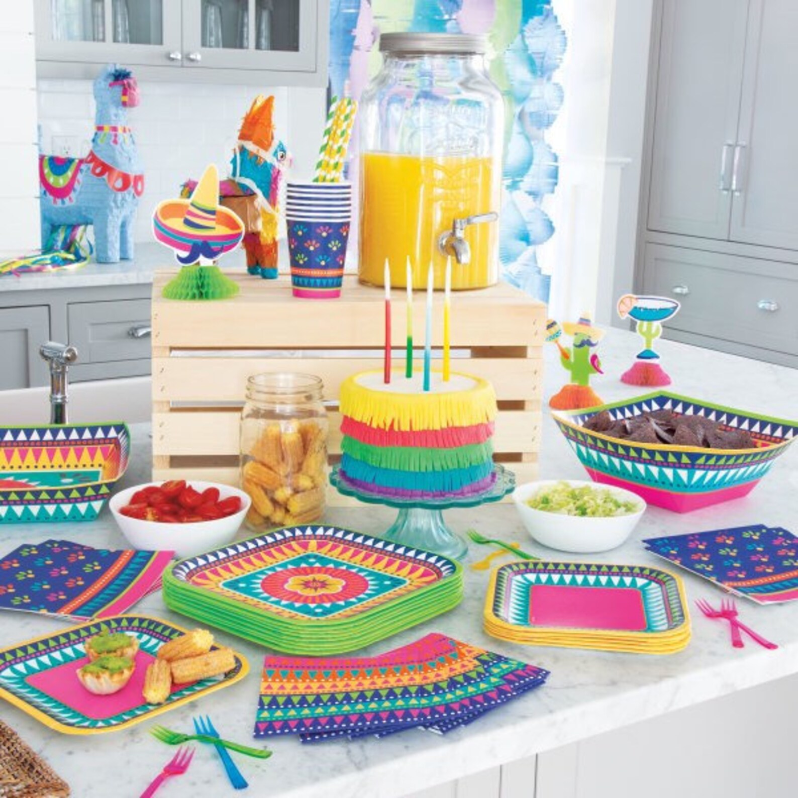 Fiesta Fun 3-D Mini Centerpieces 3 Piece Set Fiesta Party - Etsy