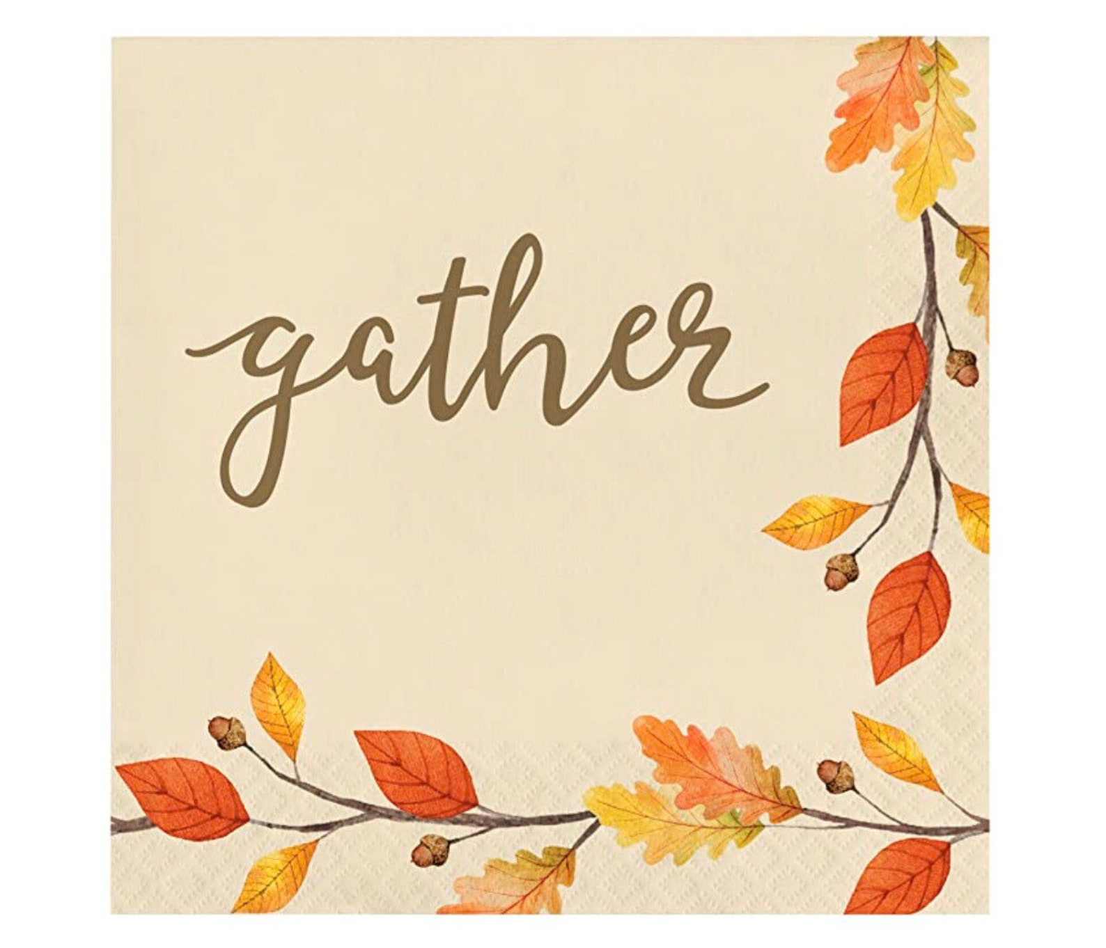 Gather Luncheon Napkins Harvest Napkins Fall Party Autumn | Etsy