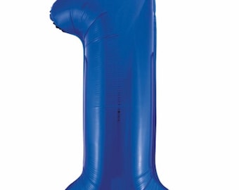 Rose Gold Number 1 Shaped Foil Balloon 34 Packaged | Etsy