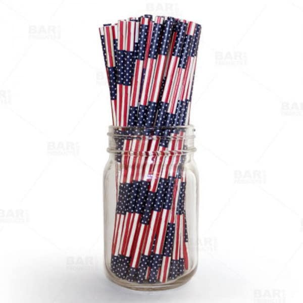 Patriotic Straws - Etsy