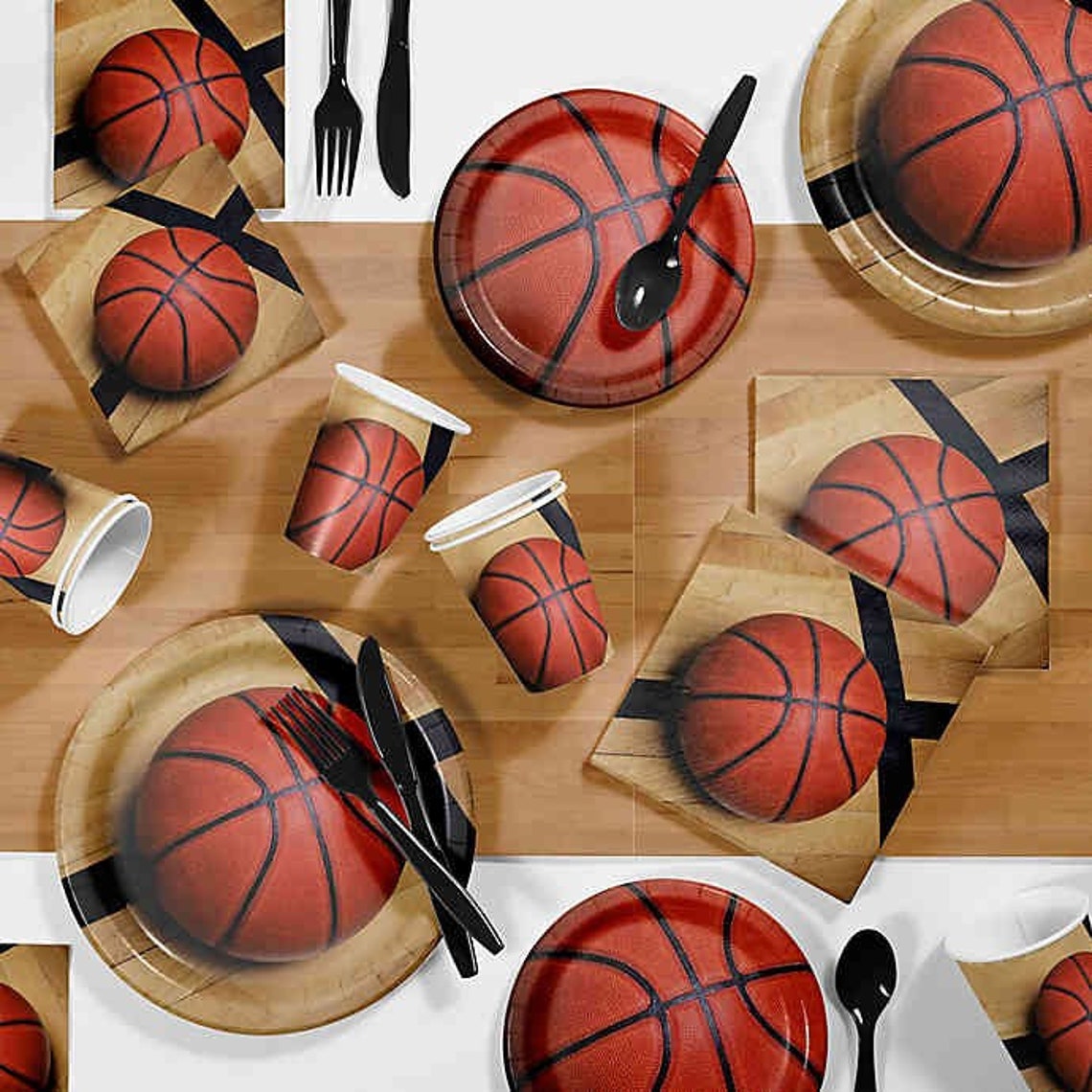 Sports Fanatic Basketball Luncheon Napkins, Set of 16, Basketball ...