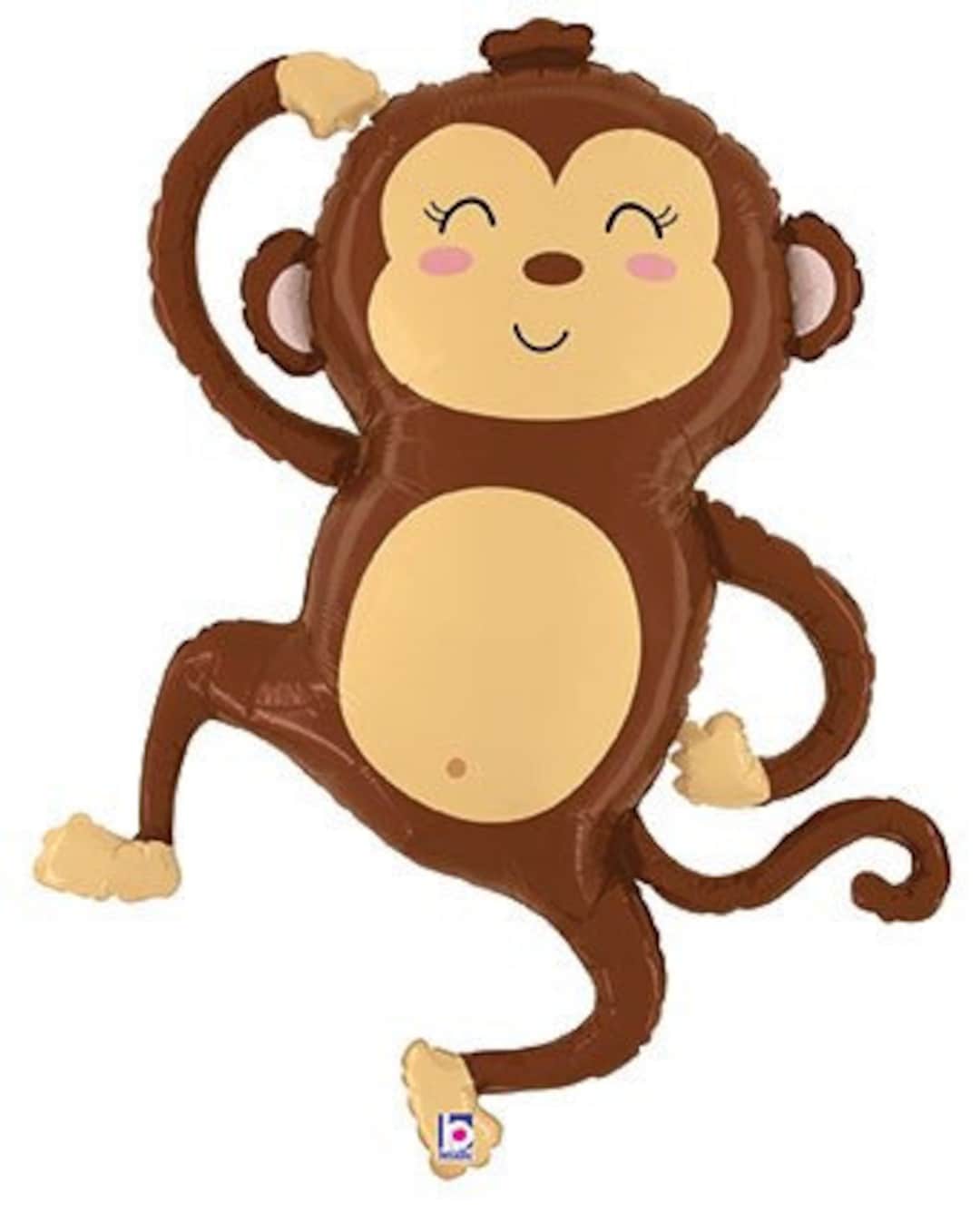 Monkey 33” Balloon, Monkey Birthday Party, Monkey Balloon - Etsy