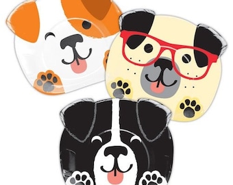 Puppy Dog Party Plates - Etsy