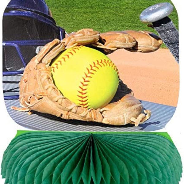 Softball Centerpiece - Etsy