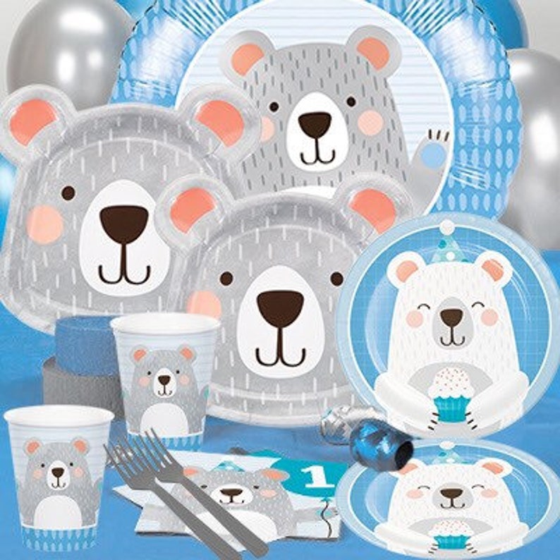 Birthday Bear 9 Dinner Plates Set of 8 Plates Bear - Etsy