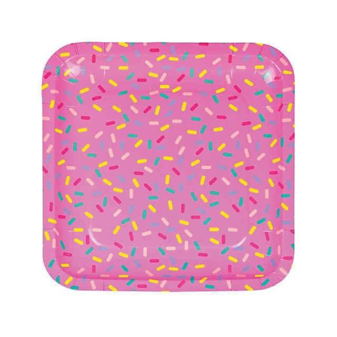 Sprinkles on Top Ice Cream or Donut Party Dinner Plates, Sprinkles ...