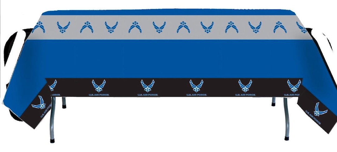 U.S. Air Force Plastic Tablecover, 54”x108”, Air Force Photo Backdrop ...