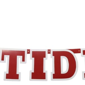 Alabama Roll Tide Banner, 9.5 Feet Long, Big Al Banner, Football Party ...