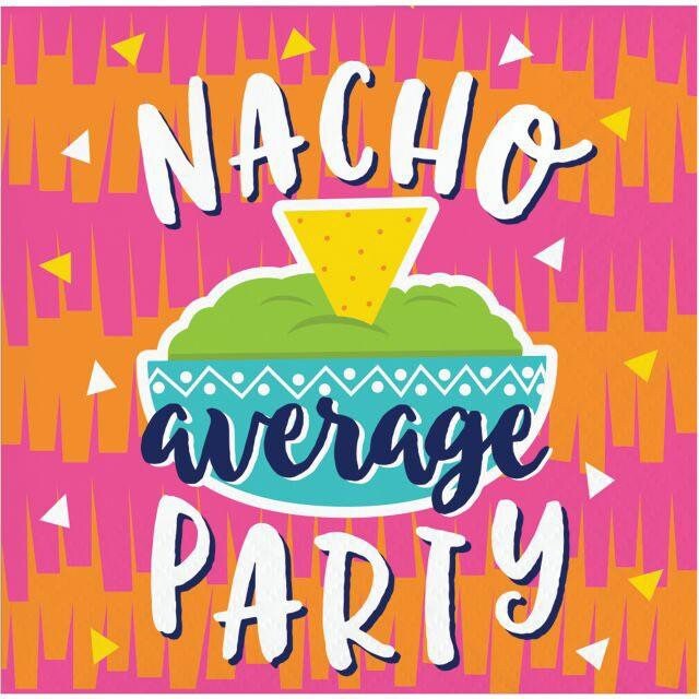Fiesta Fun Beverage Napkins - 16 Nacho Party , Taco Party, Taco Theme ...