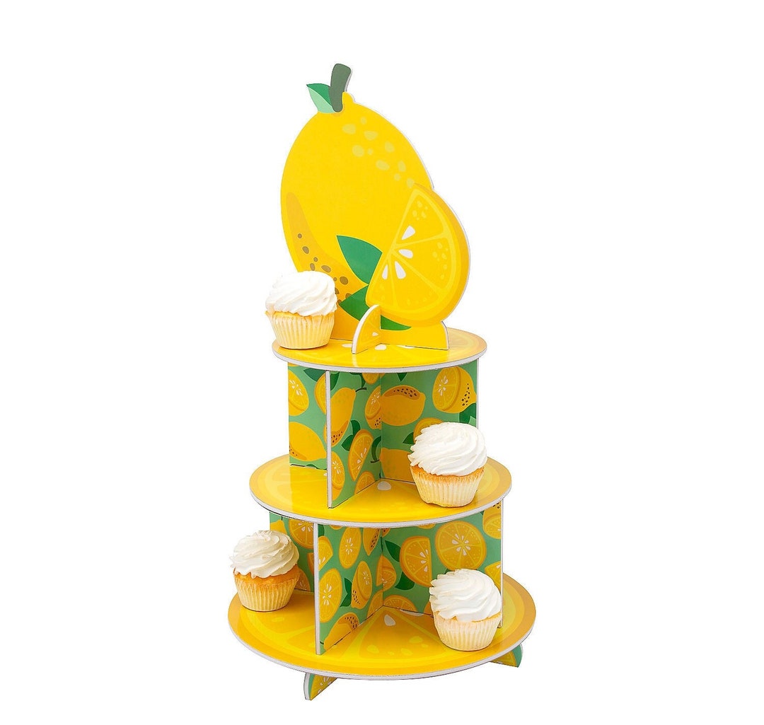 Lemon Treat Stand, Lemonade Birthday, Lemon Cupcake Stand - Etsy