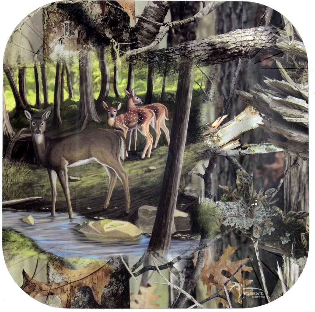 Deer 7” Plates, Set of 8, Buck Plates, Camo Plates, Retirement Party ...