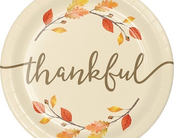 Thankful Plates - Etsy