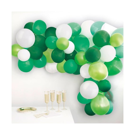 Green and White Balloon Arch Kit 40 Assorted Latex Balloons - Etsy