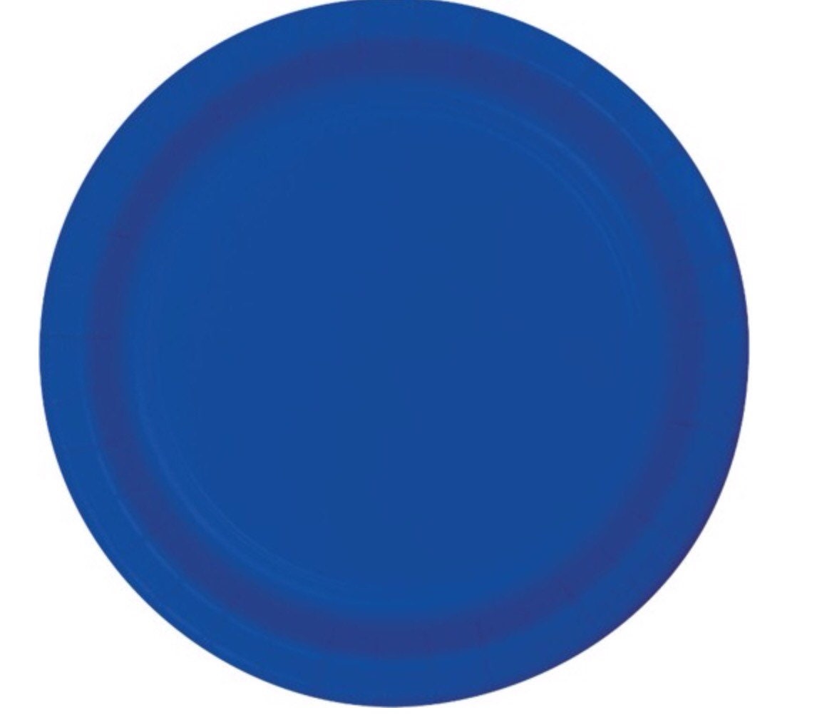 Royal Blue Dinner Plates, Royal Prince Party, Set of 24 - 9" Plates - Etsy