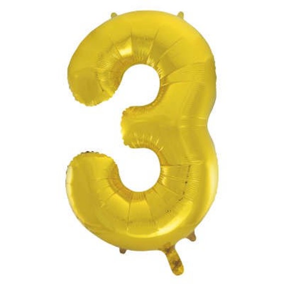 Gold 3 balloon store