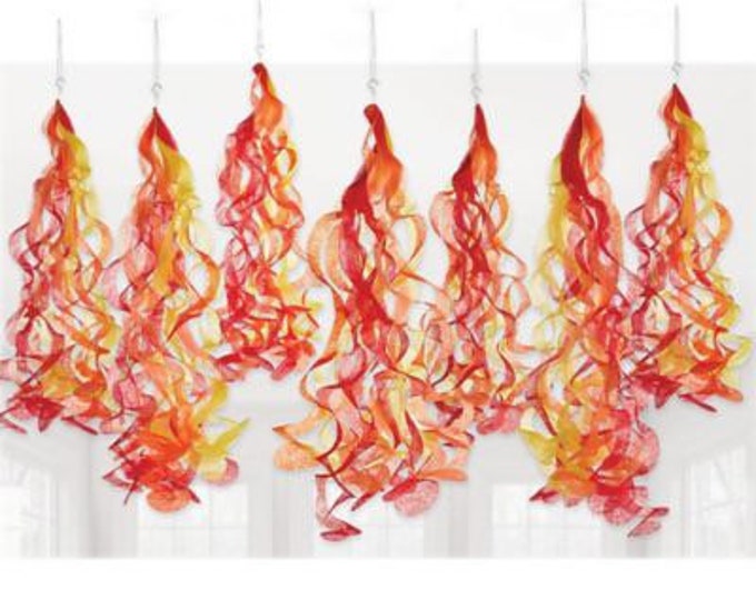 Fire Swirl Decorations, 20ct - First Responders, First Responder ...