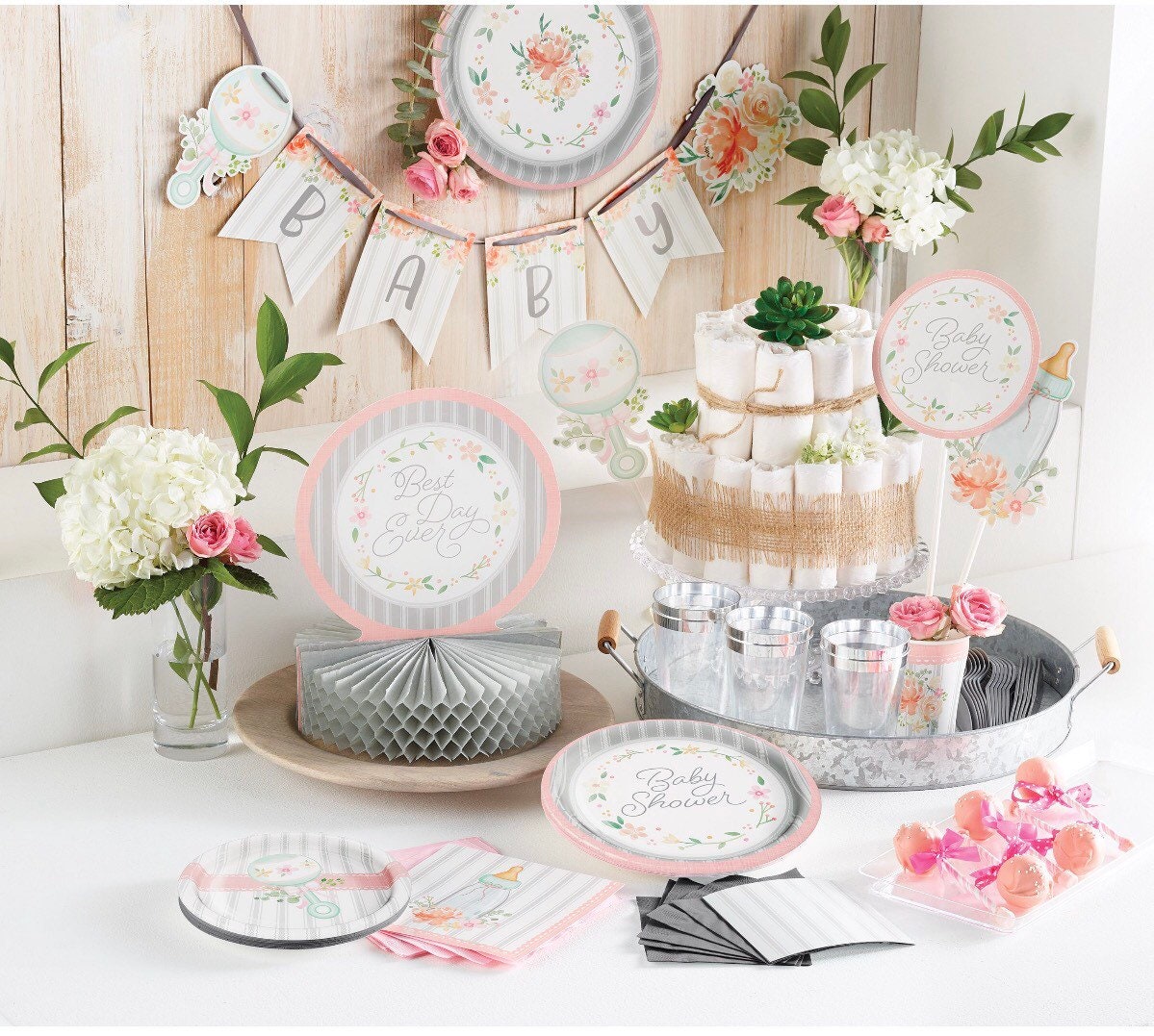 Farmhouse Floral 7 Dessert Paper Plate Set of 8 Farm - Etsy