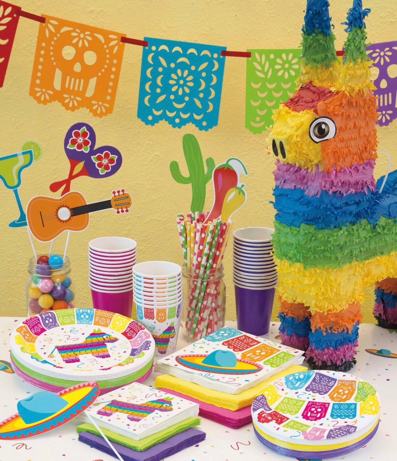 Fiesta Pinata Shaped 11 Plates Set of 8 Cinco de Mayo | Etsy