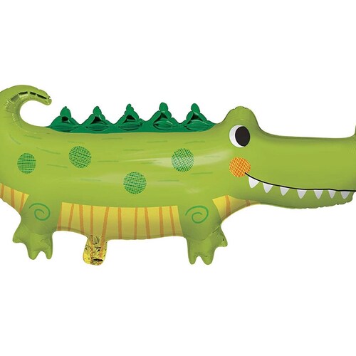 Alligator Birthday Party Shaped Mylar Balloon 36x18 Jumbo - Etsy