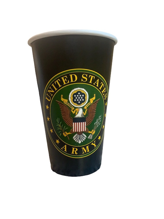 Army Party 16 Oz. Cups Set of 8 Army Party Army Retirement | Etsy