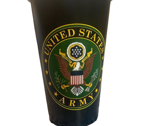 Army Party 16 Oz. Cups, Set of 8, Army Party, Army Retirement , Army ...