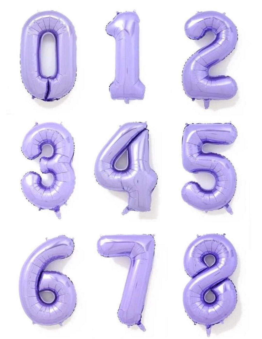 Purple 32” Number Balloon, Choose Your Number 0 Through 9 - Etsy