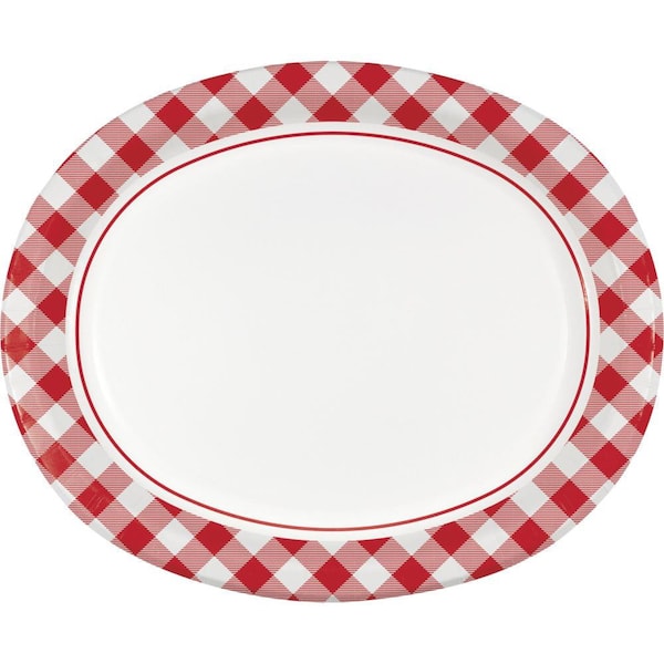 Gingham Plates - Etsy