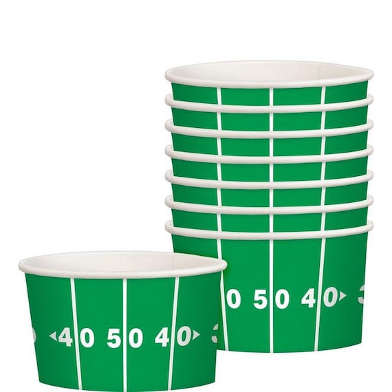 Football Treat Cups Set of 8 Football Party Football - Etsy