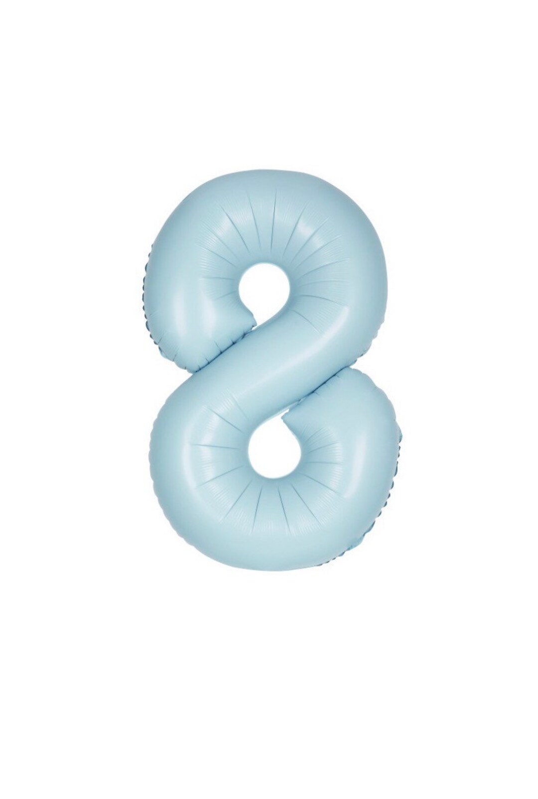 Pastel Matte Blue Number 8 Shaped Foil Balloon 34", Packaged - Etsy