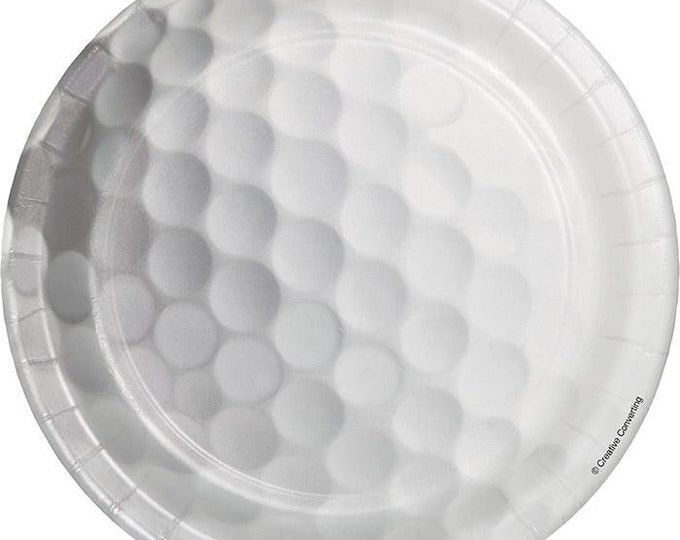 Golf Dessert Plates, Set of 8, Golf Party Theme, Golf Event - Etsy
