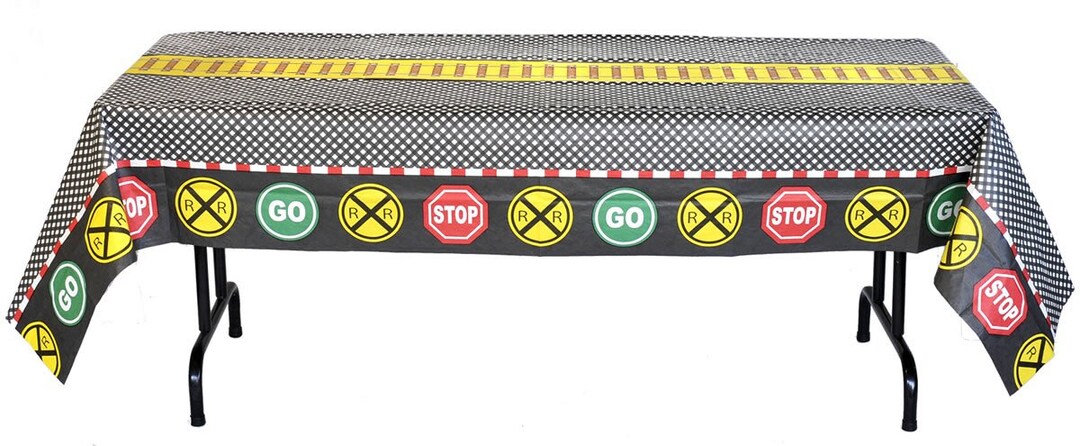 Railroad Table Cover 54 X 108 Inches, Train Table Cloth - Etsy