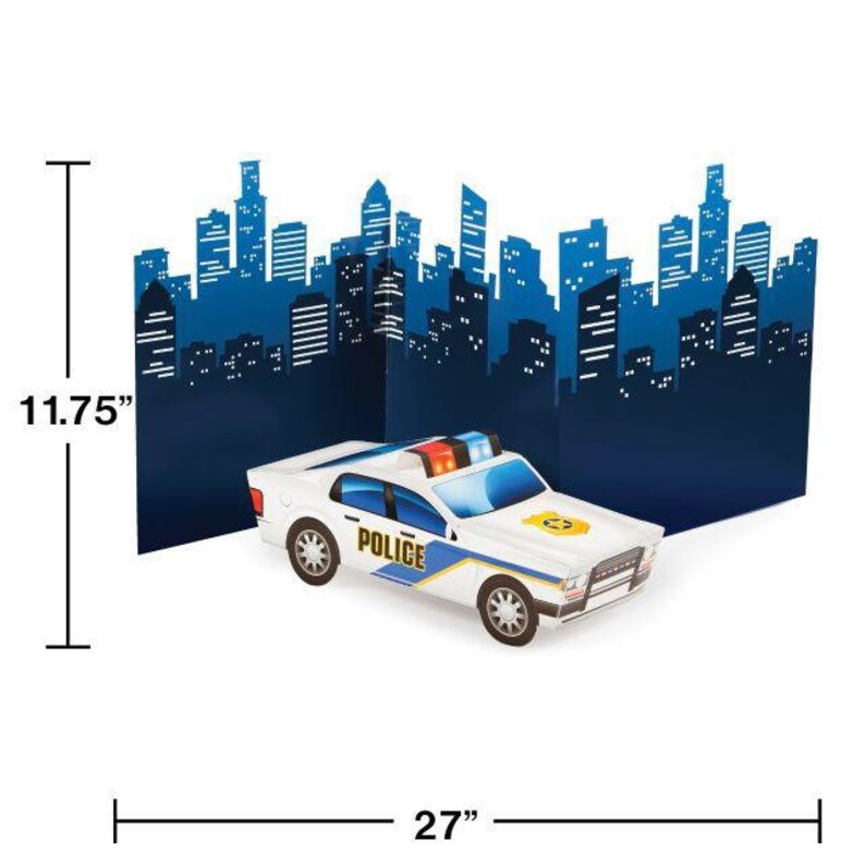 Police Party Table Centerpiece, Police Car Table Centerpiece, Police ...