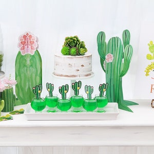 Cactus Centerpieces, 3 Piece Set, Cactus Party, Cactus Birthday - Etsy