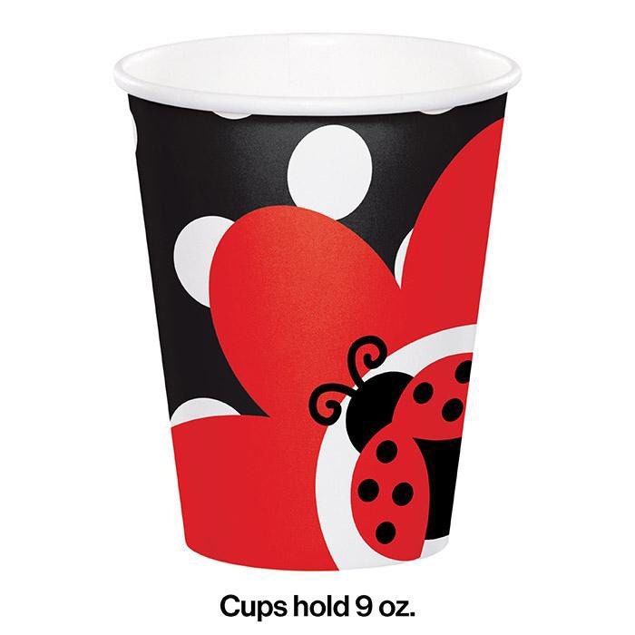Ladybug 9 Oz. Cups Set of 8 Ladybug Party Ladybug Birthday - Etsy