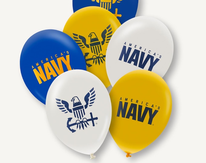 U.S. Navy Latex Balloons, Set of 10, Military Party, Military ...