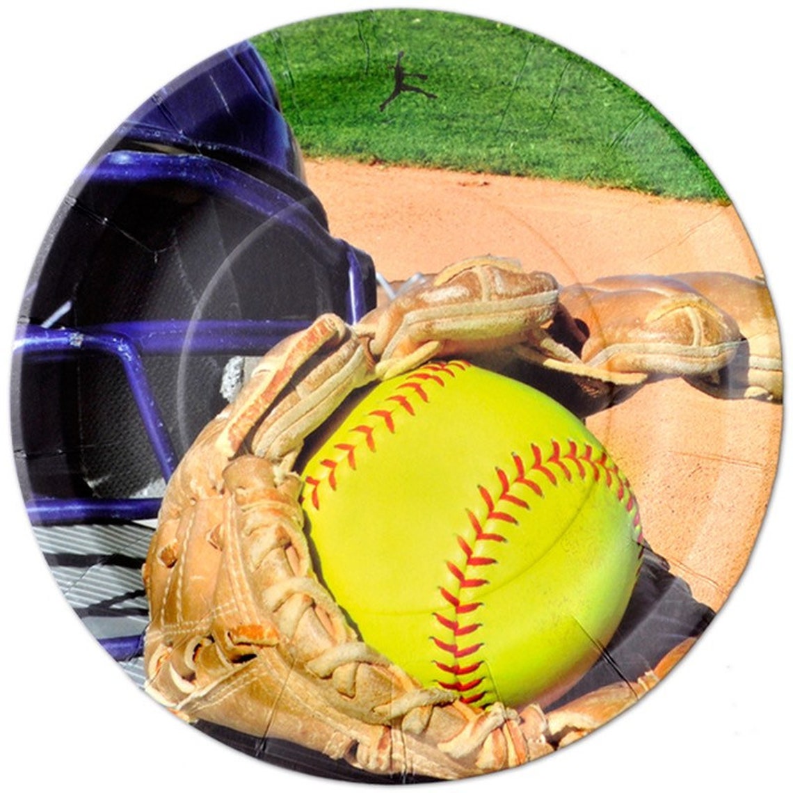Fastpitch Softball Dinner Plates 8ct Softball Party Softball | Etsy