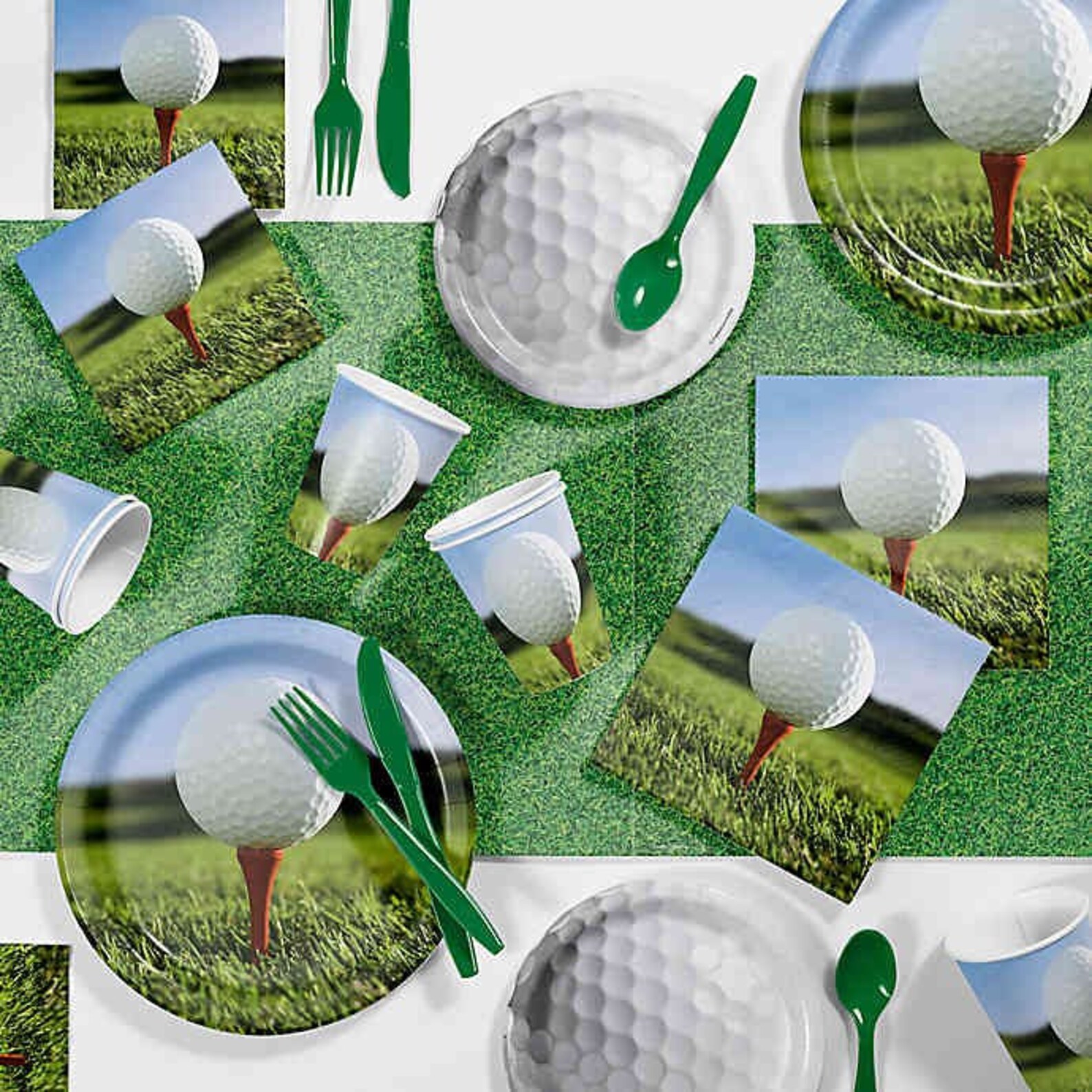 Golf Dessert Plates, Set of 8, Golf Party Theme, Golf Event - Etsy