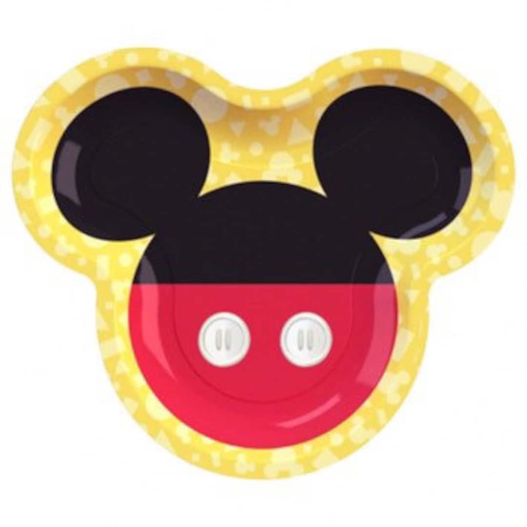 Mickey Mouse Shaped Plates, Set of 8, Mickey Mouse Birthday, Mickey ...