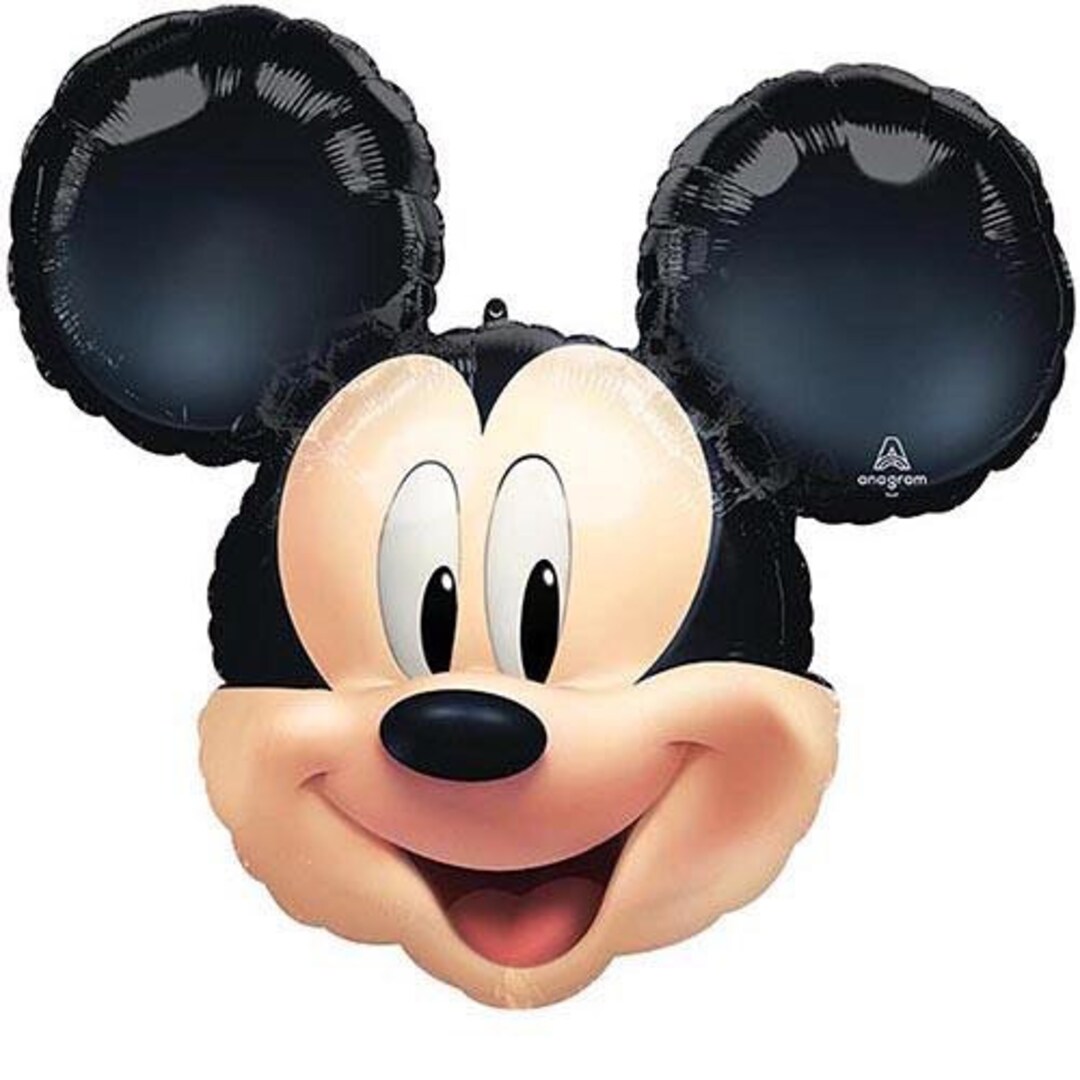 Jumbo 25” Mickey Mouse Head Balloon, Mickey Mouse Birthday, Mickey ...