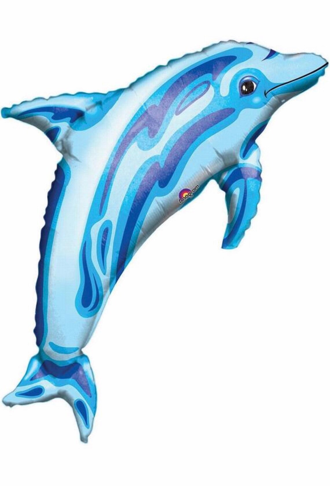 Jumbo 37" Dolphin Balloon, Super Shape Foil Balloon, Ocean Party ...