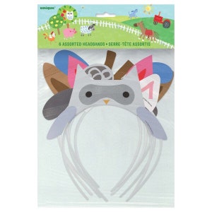 CLOSEOUT!! 50% OFF Farm Party Animal Headbands, Barnyard Party, Farm ...