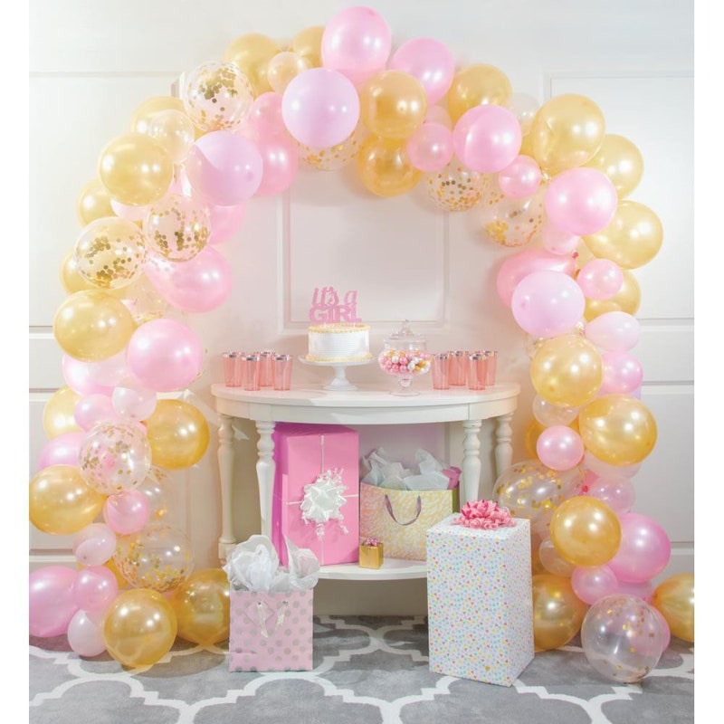 Pink and Gold Balloon Arch Kit - Etsy