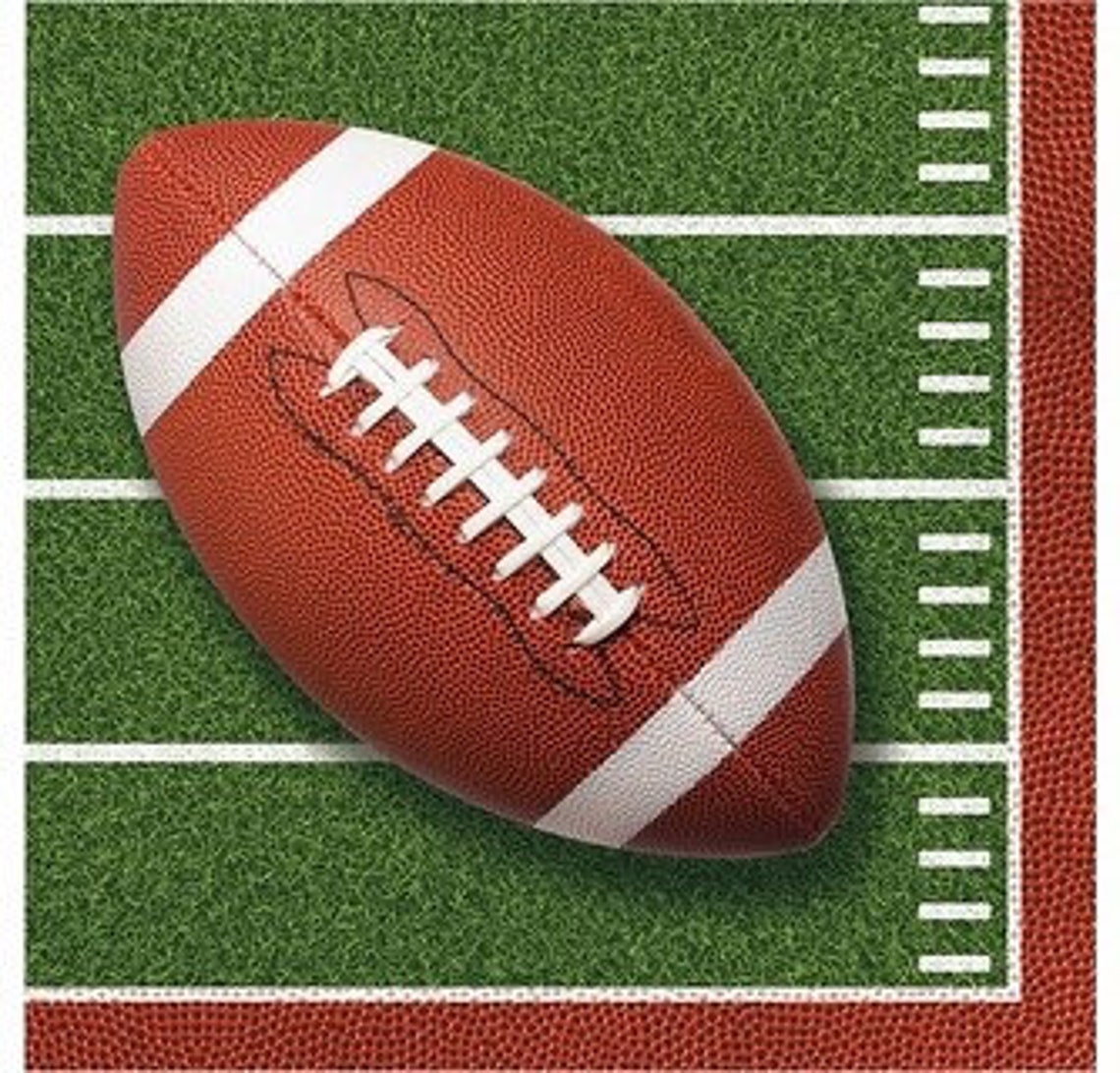 Football Fun Luncheon Napkins Set of 16 Napkins Football - Etsy