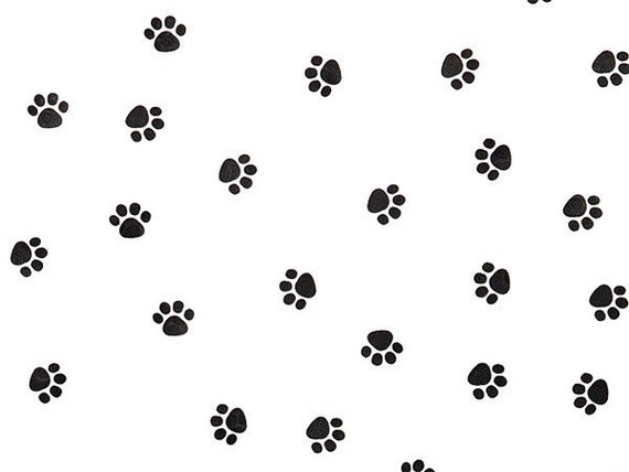 Paw Print Tissue Paper Set of 12 Sheets Paw Print Gift Wrap - Etsy