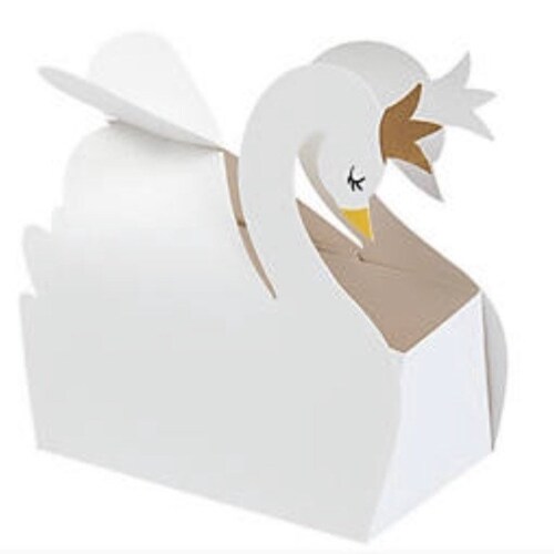 Swan Princess Favor Box Swan Party Set of 6 - Etsy
