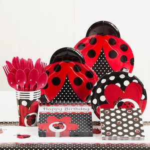 Ladybug Happy Birthday Luncheon Napkins, Set of 16, Ladybug Party ...
