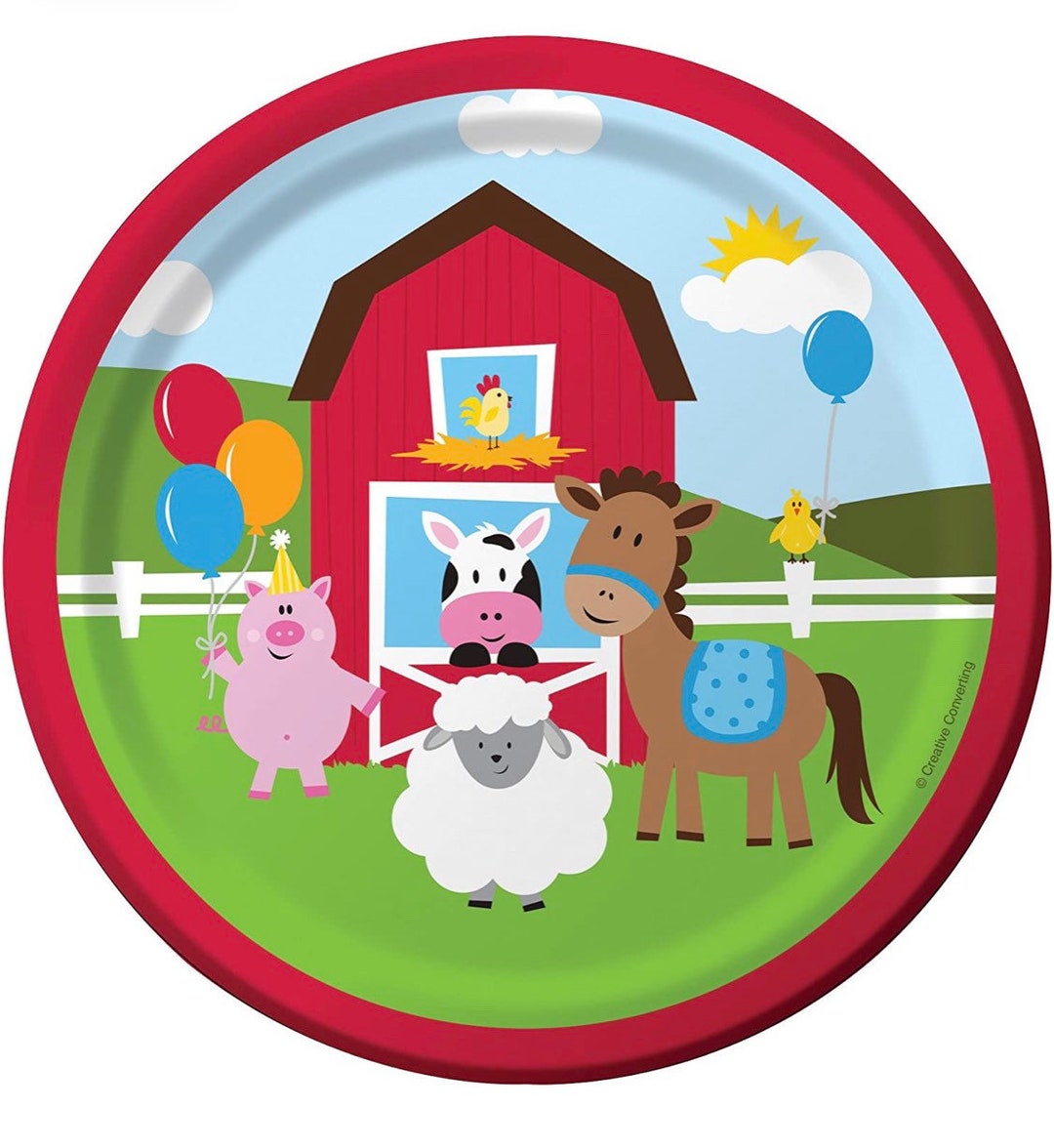 CLOSEOUT!! 50% OFF Farmhouse Fun Party 7” Desset Plate, Set of 8 ...