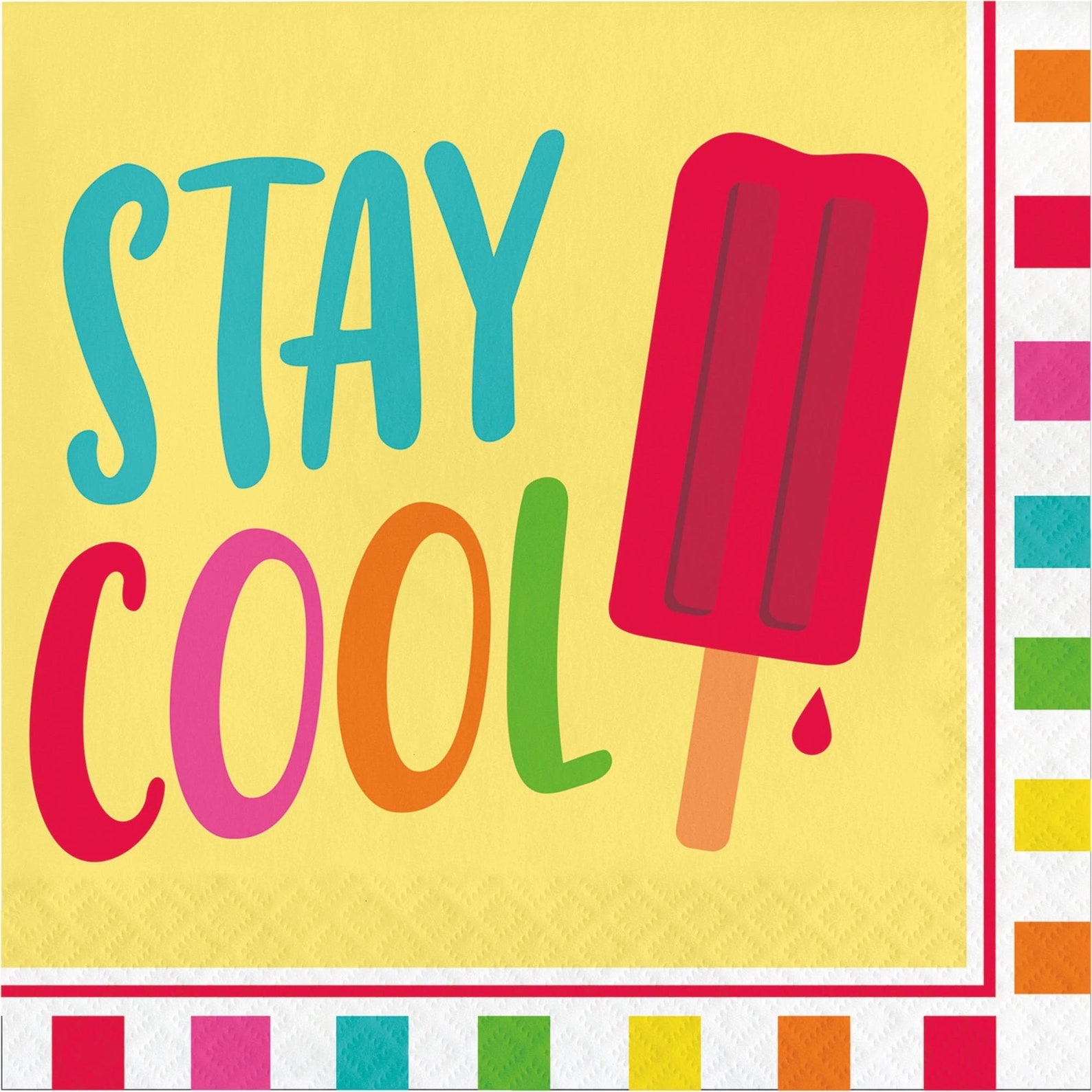 Sweet Summer Stay Cool Popsicle Luncheon Napkins, Set of 16, Popsicle ...